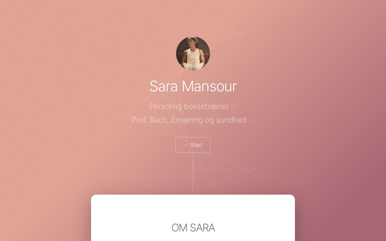 Sara Mansour | Personlig træner | Hybrid Atlet | Semi - Professionel bokser